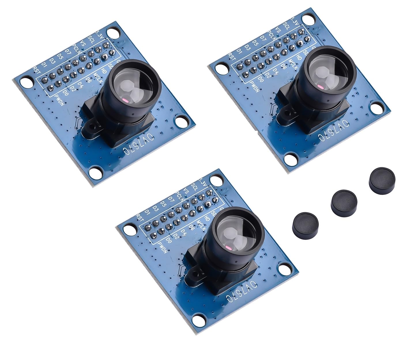 Amazon.com: 3-Set OV7670 Camera Module,Aideepen 640x480 300KP OV7670 Image Sensor CMOS CIF VGA ...