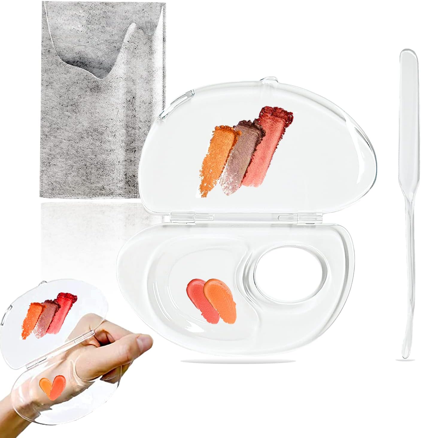Amazon.com: Penugo 180 Degree Folding Acrylic Makeup Mixing Palette ...