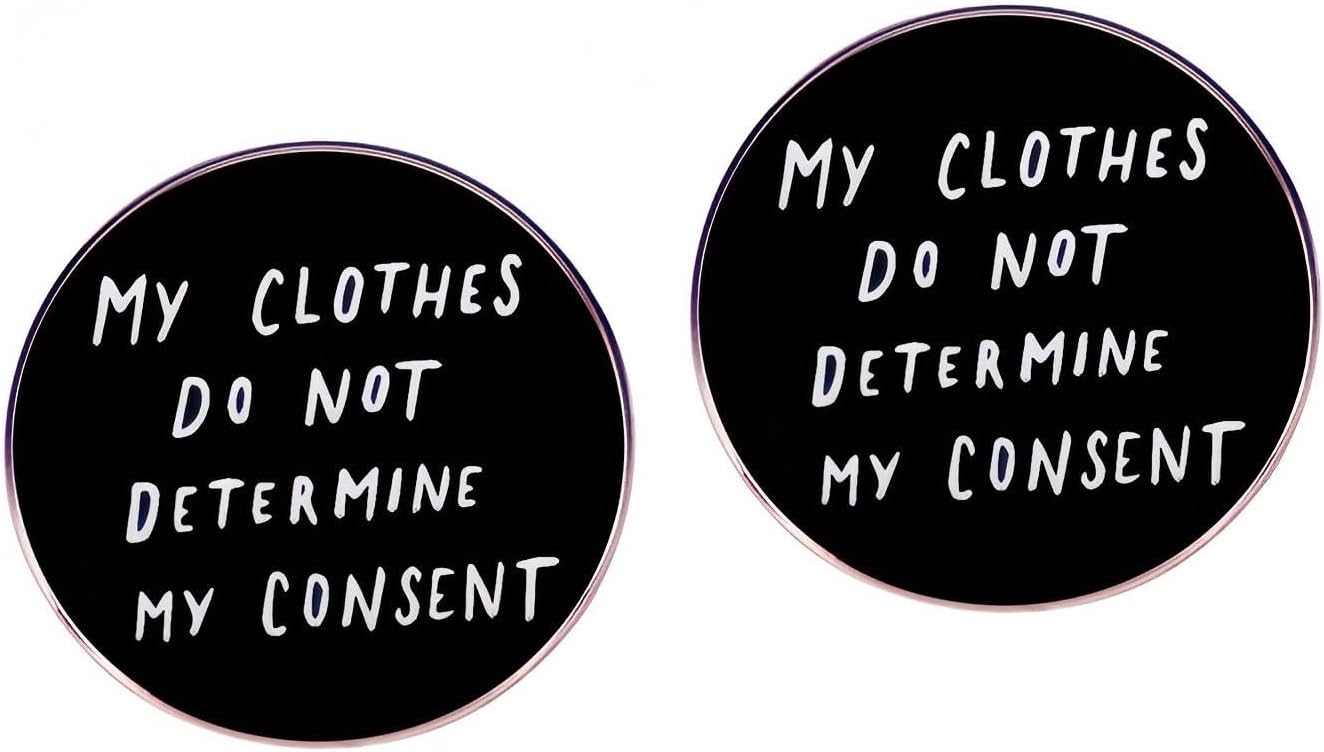 Amazon.com: 2 Interesting English pins, “MY CLOTHES DO NOT DETERMINE MY ...