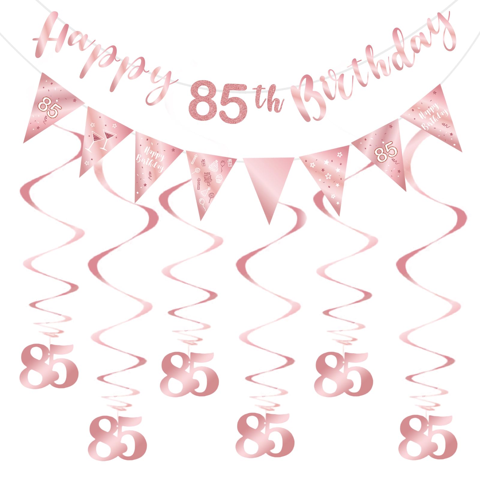 Amazon.com: BRT Bearingshui 85th Birthday Decoration Kit, Happy 85th ...