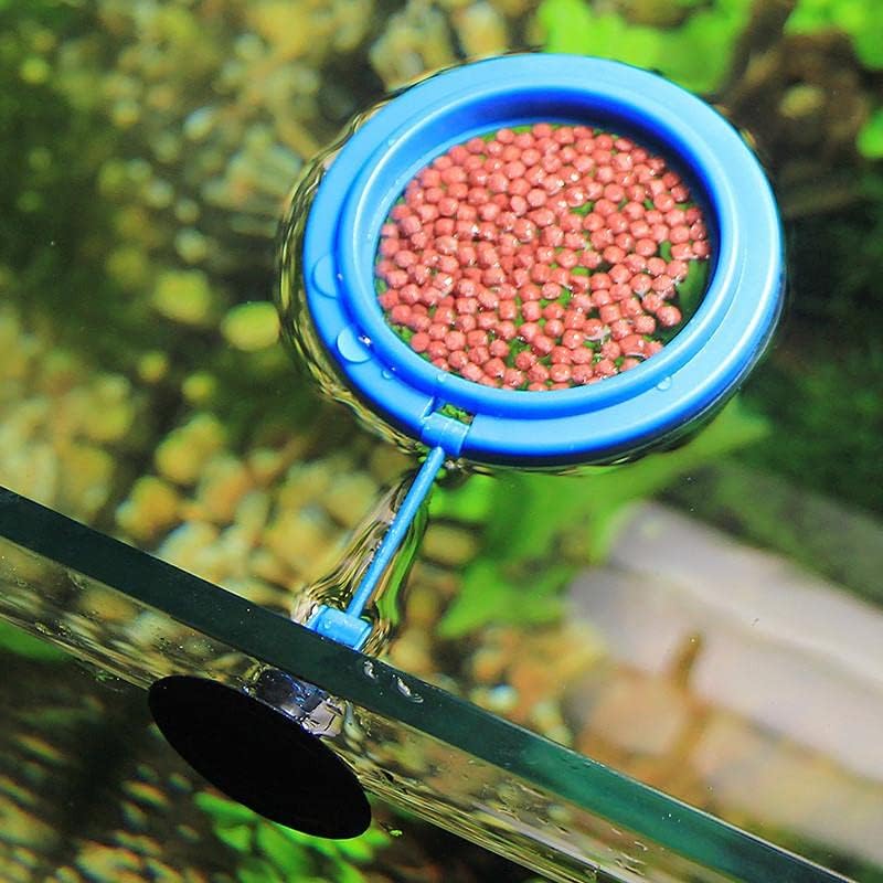 VAYINATO® Plastic Aquarium Fish Feeder (Round), Floating Food Feeder ...