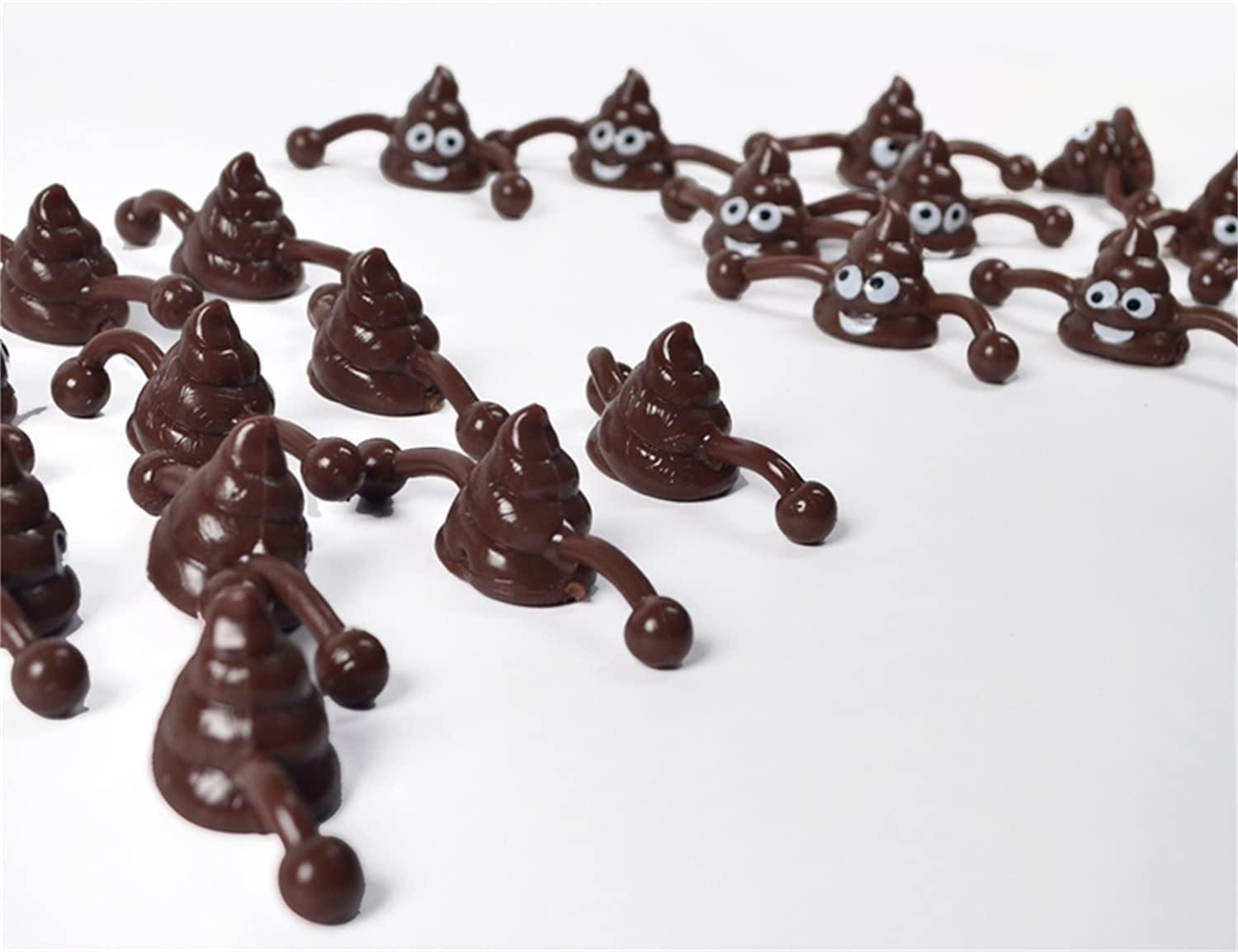 Buy 50pcs Poop Bullets for Catapult Poop Sling Toys, Mini Rubber Sling ...