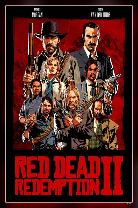 POSTERDADDY Red Dead Redemption - Gaming Matte Finish Paper Poster ...