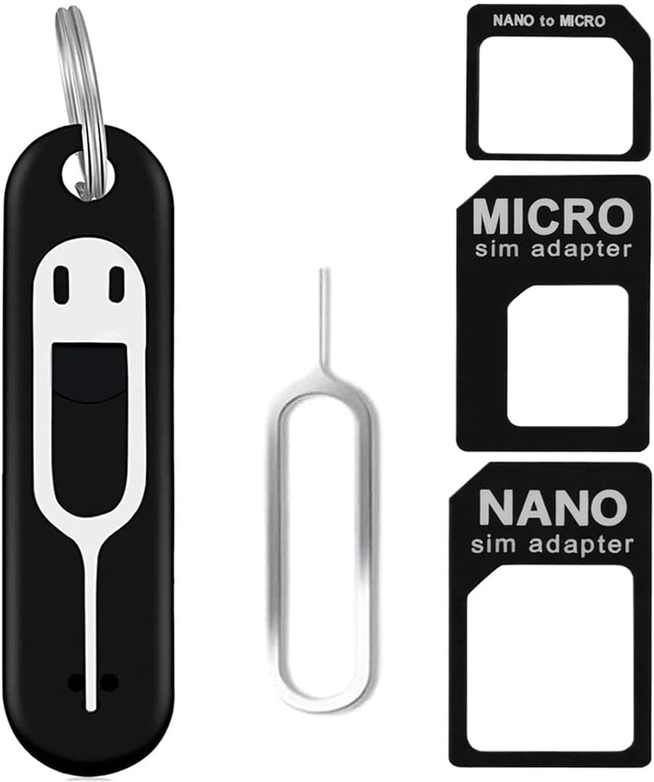 Amazon | LIKENNY SIMカードアダプター SIMカード ホルダー nanoSIM/microSIM用 変換アダプター SIM ...