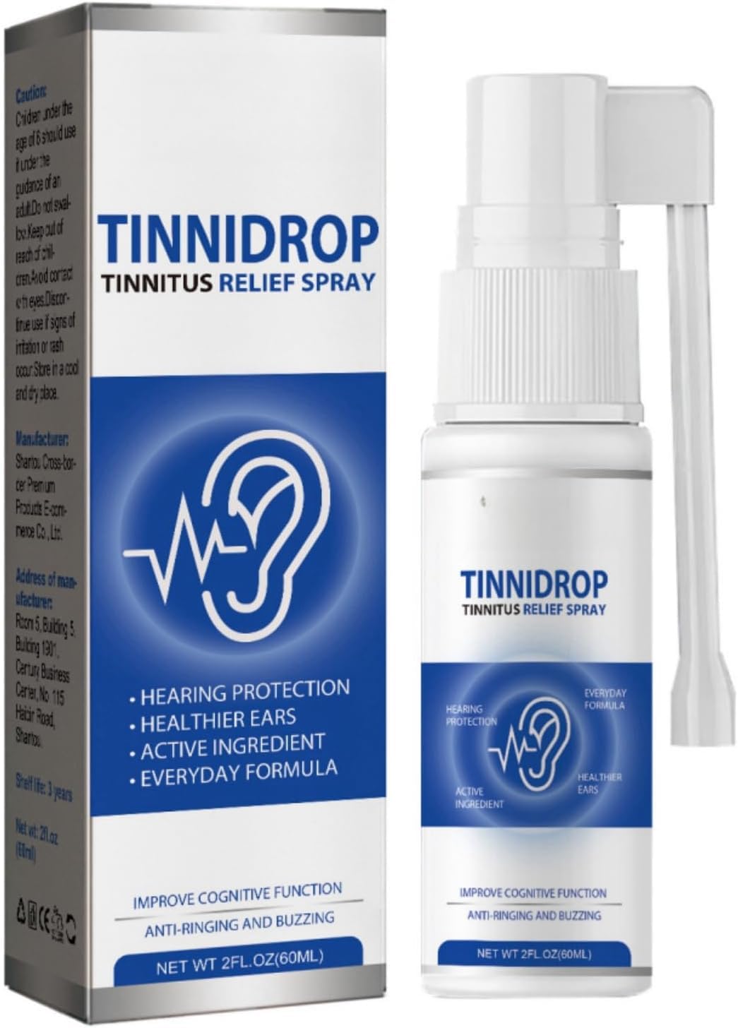 Tinnitus Relief Spray, Ear Tinnitus Sprays, Effective Ear Drops for ...