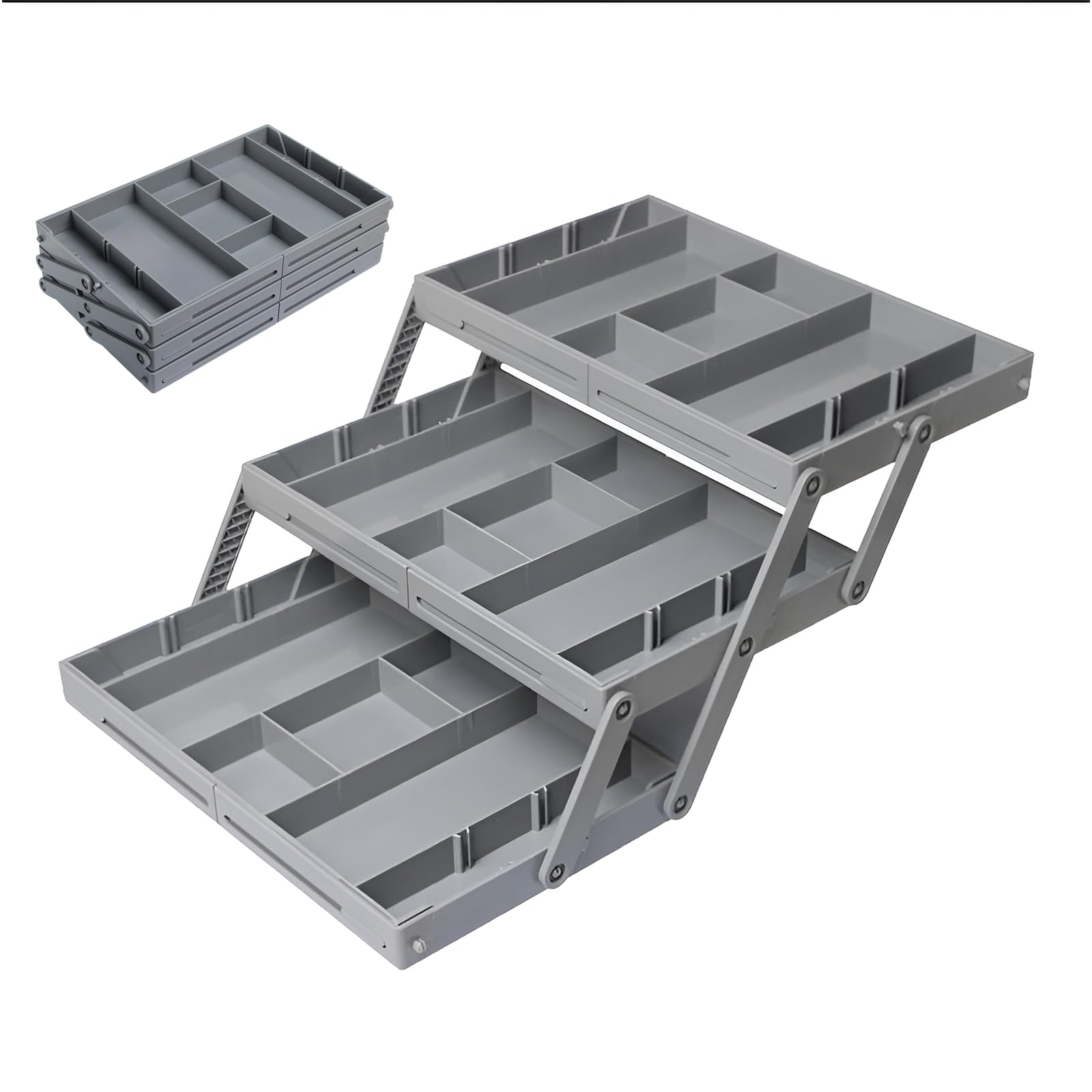 Snapklik.com : 3 Tier Drawer Organizer, Expandable Smart Drawer ...