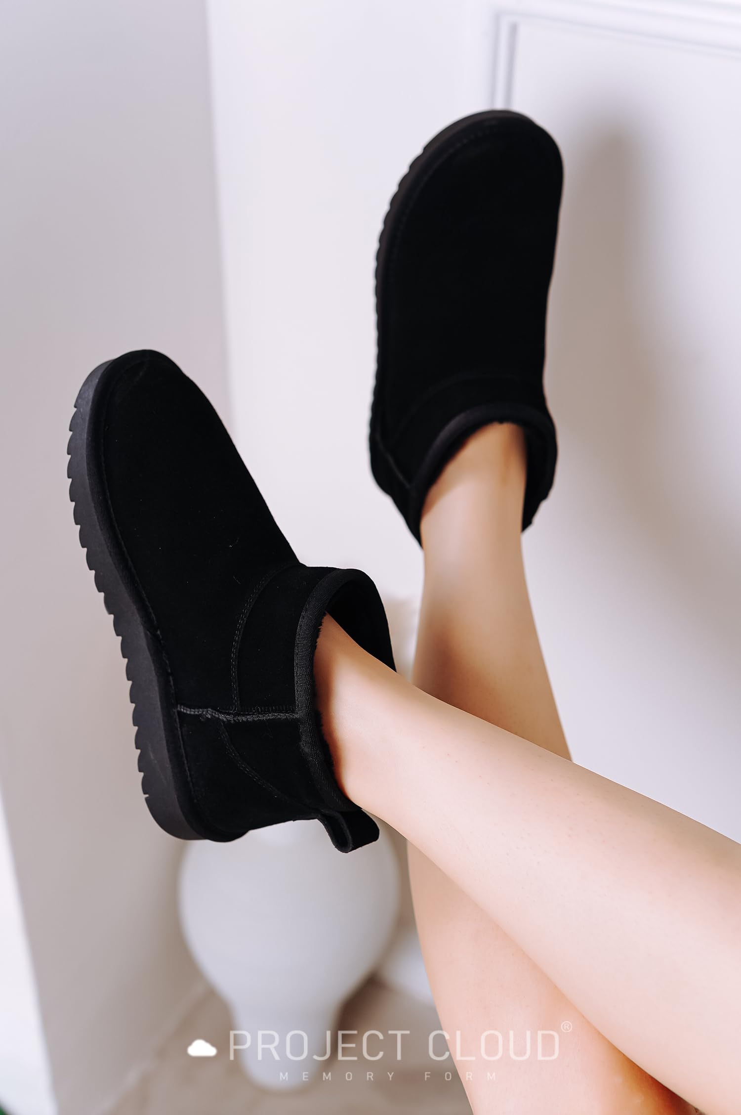 Snapklik.com : Project Cloud Genuine Suede Ankle Boots For Women ...