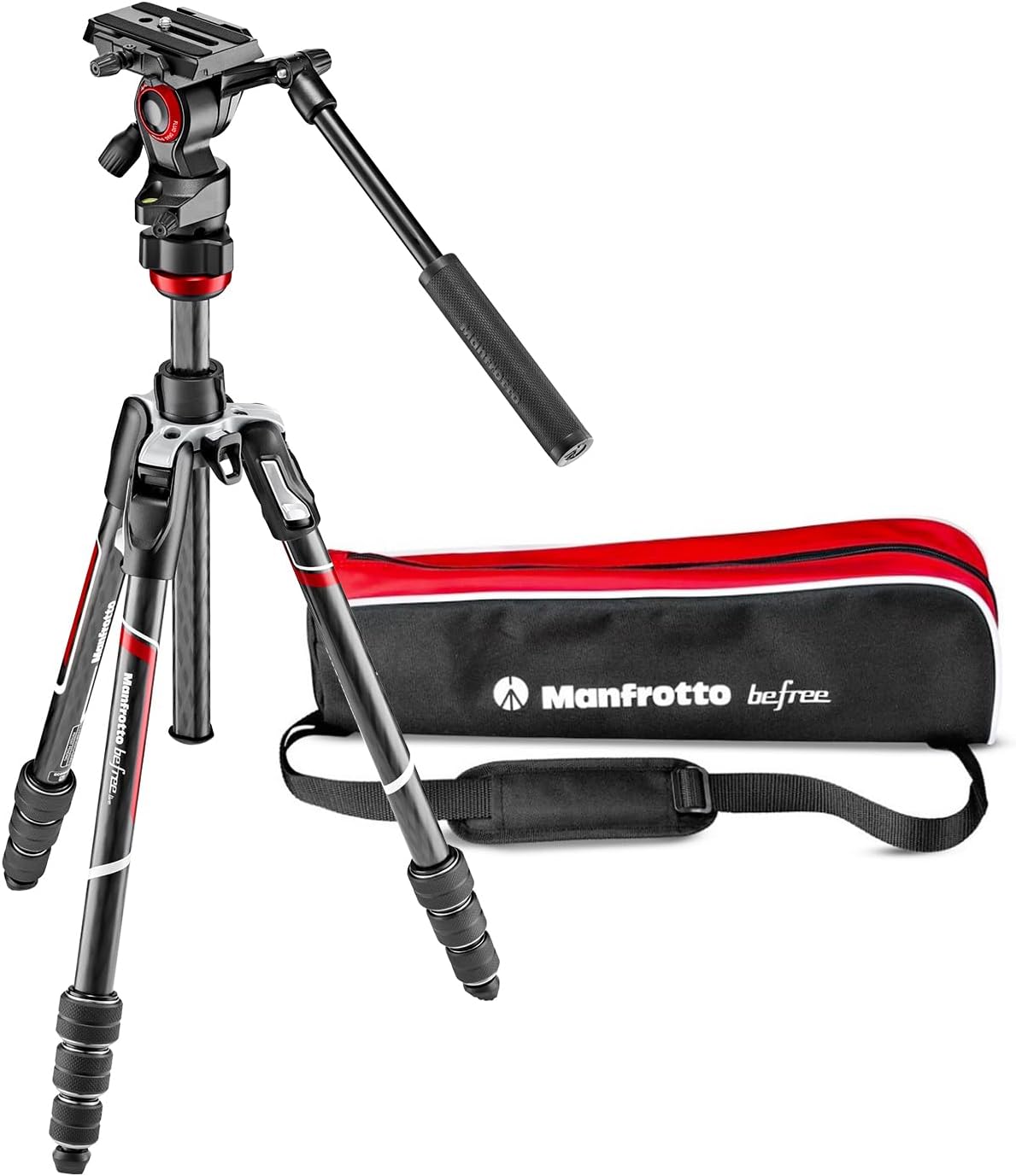 Manfrotto MVKBFRTC-LIVE Befree Live Travel Tripod, Twist Lock with ...
