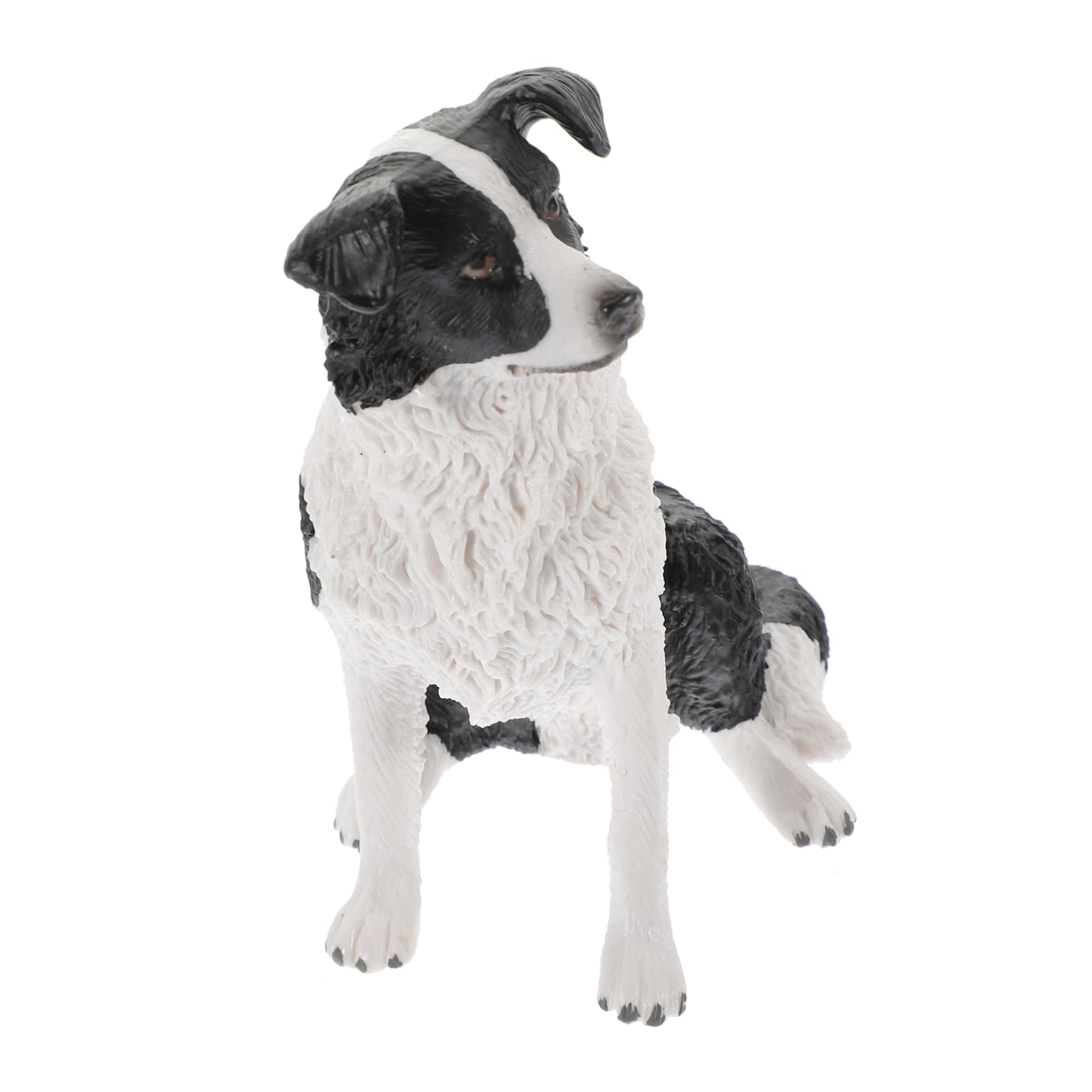 MAGICLULU Simulation Pet Dog Border Collie Dog Figurine Dog Collectible ...