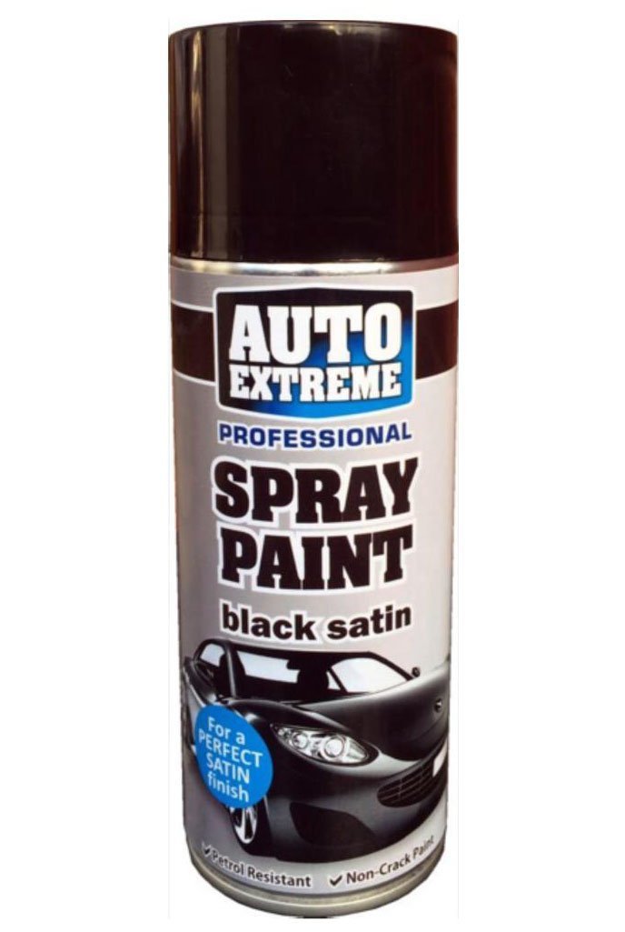 Auto Extreme Black Satin 1929 Spray Paint Aerosol 400ml (2 Pack ...