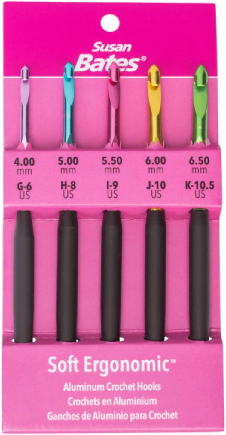 Amazon.com: Boye 3396270001 Ergonomic Crochet Hook Set