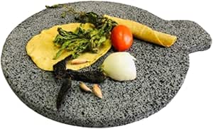 Amazon.com: Volcanic Stone Comal 30 cm Diameter with 1 Handle: Home ...