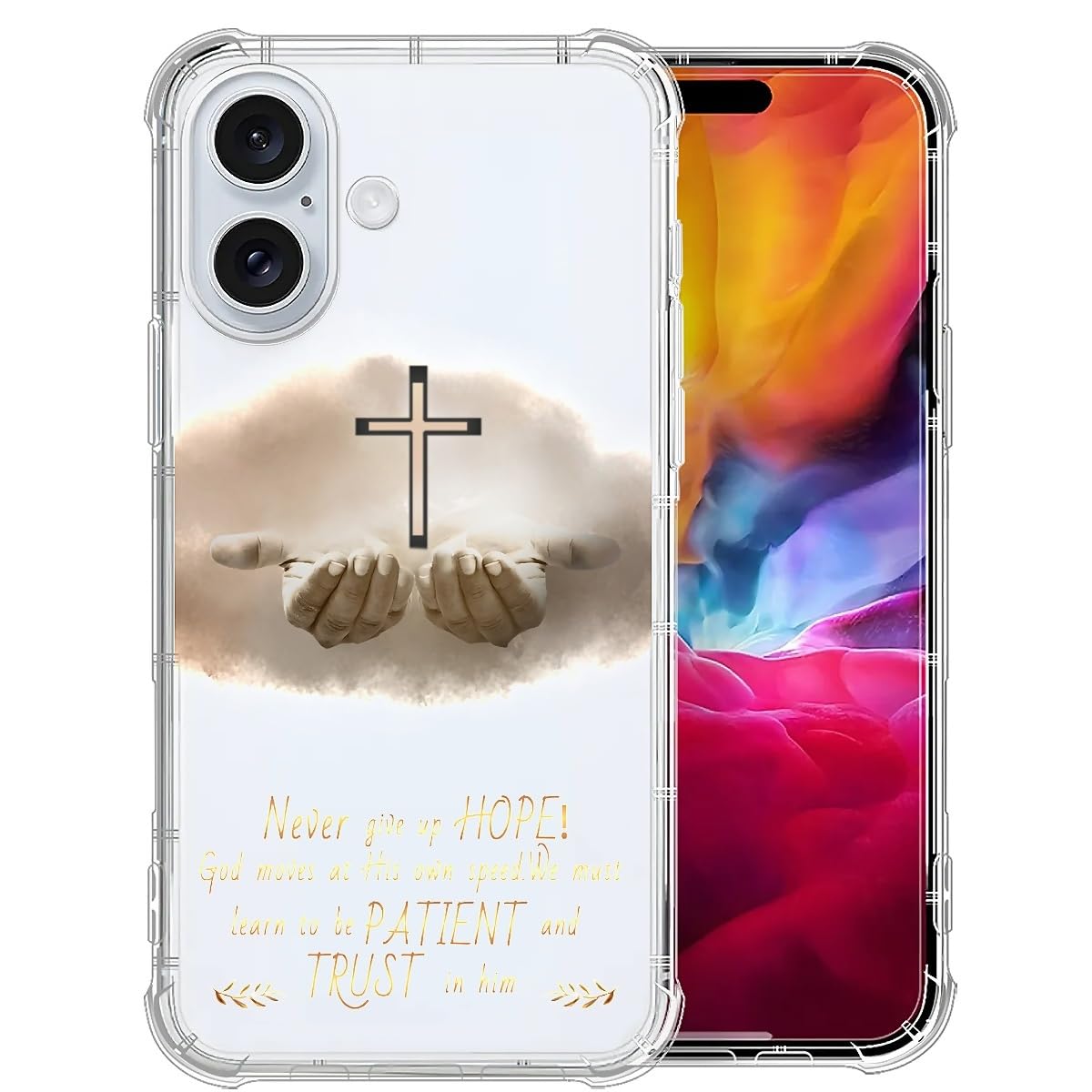 Amazon.com: NONMY for iPhone 16 Plus Case Clear,TMK Bible Scripture ...