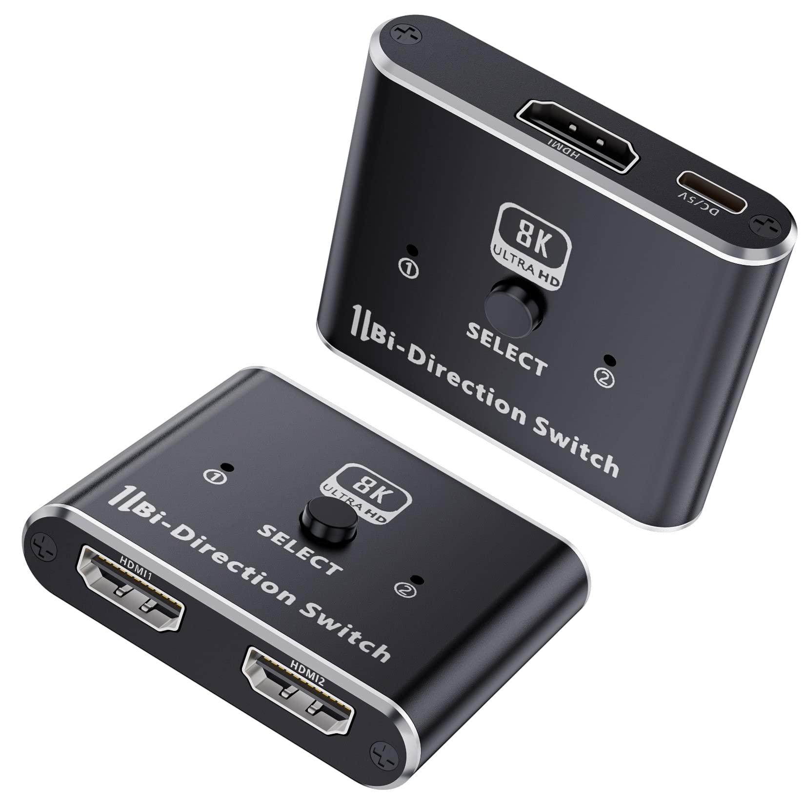 Snapklik.com : 8K HDMI Switch, Bidirectional HDMI Switch 2 In 1out /1 ...