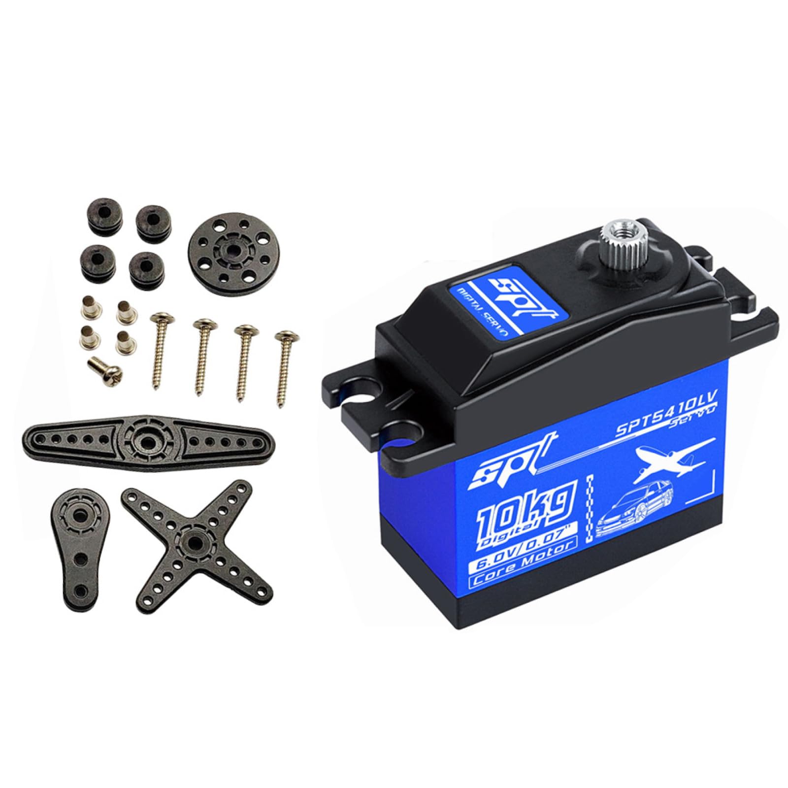 Amazon.com: TECKEEN RC Robot Cars 10KG Servo Motor Waterproof High ...