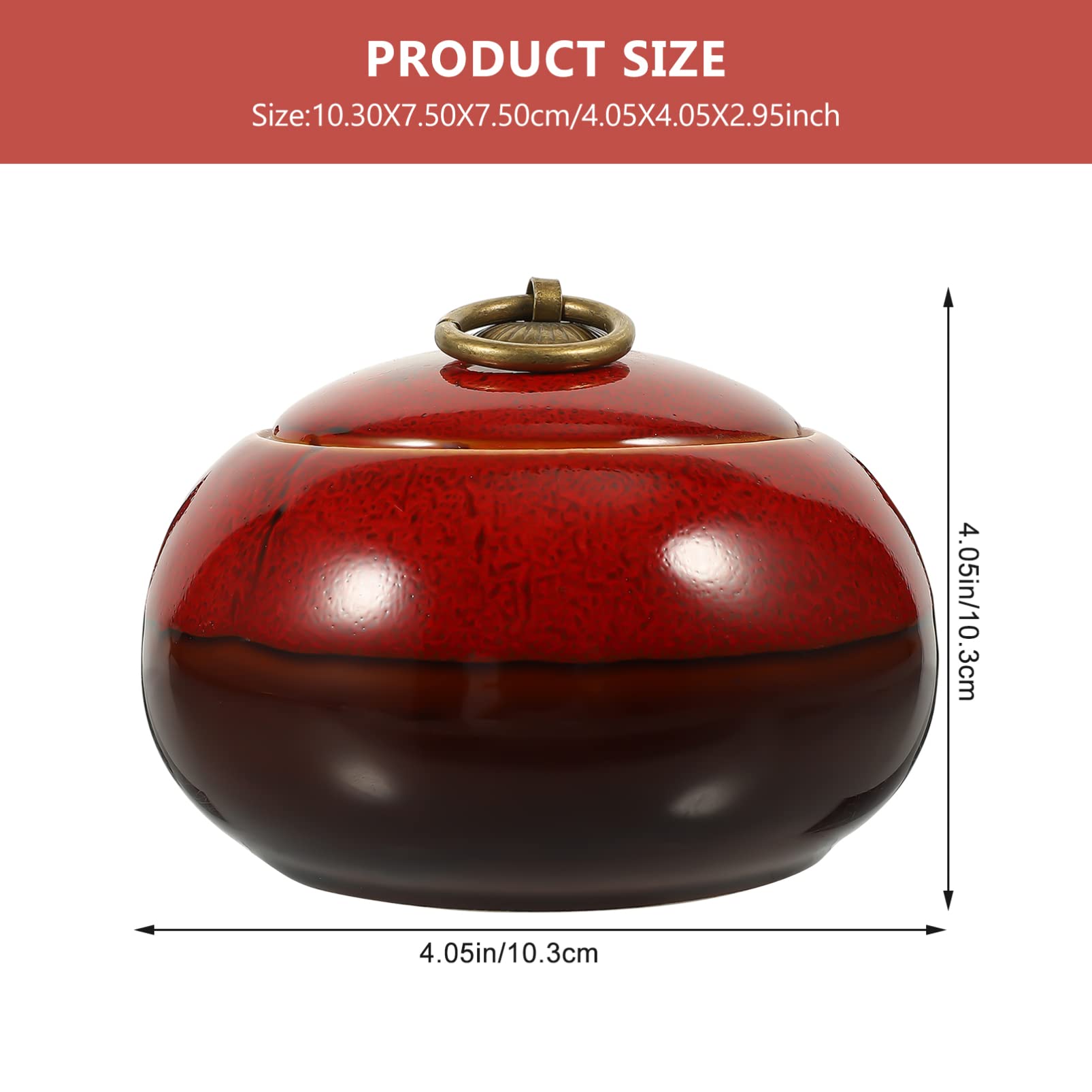 Snapklik.com : Ceramic Tea Container Vintage Pottery Canister Porcelain ...