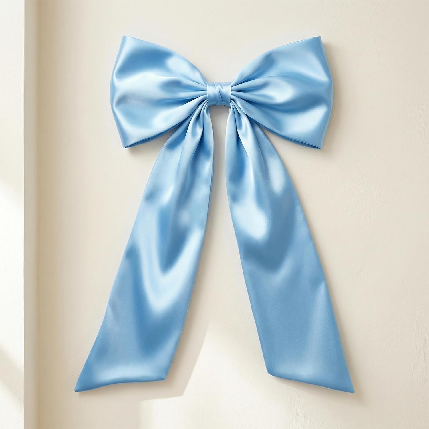 Amazon.com: Big Blue Bow Room Decor 40x24 In,Light Blue Bows Coquette ...