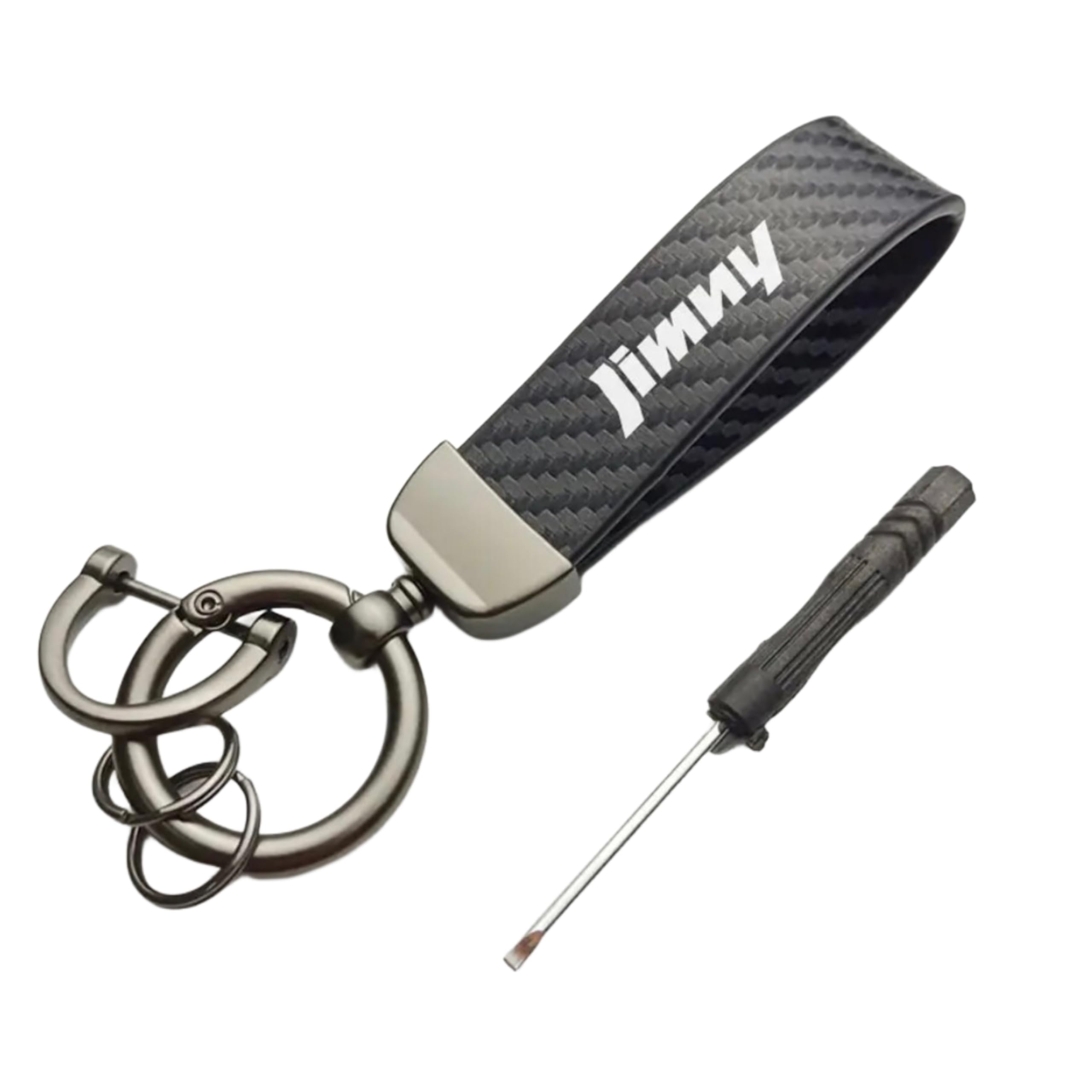 Amazon.co.jp: 【Keychain One】キーホルダー for ジムニー Jimny jimny JB64 カーボンキー調キー ...