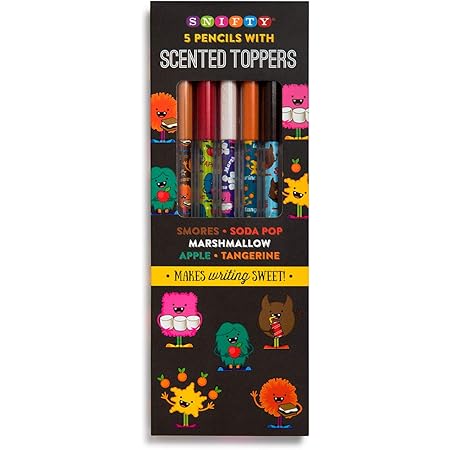 Amazon.com: Scented Pencil Toppers with Monster Themed Pencils (5 Pack ...