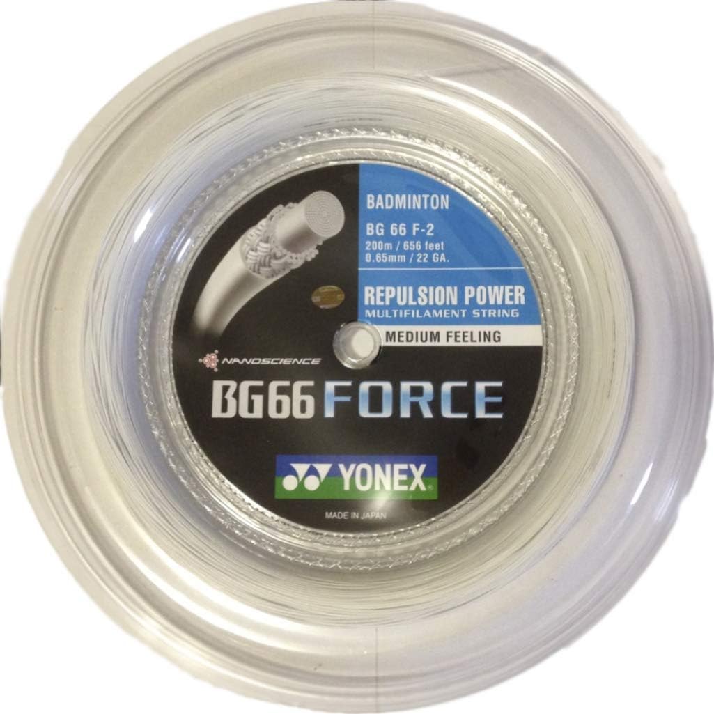 Amazon.com: YONEX BG 66 Force Badminton String 200m Reel : Sports ...