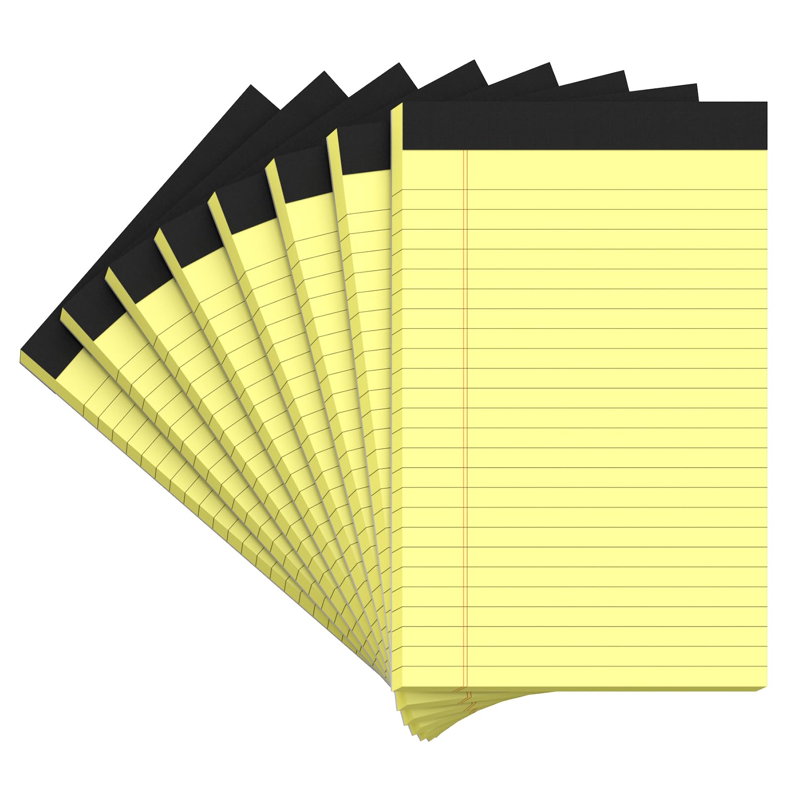 Small Notebook 12-Pack 5x8 College Ruled Notepads - 30 Sheet Perforated ...