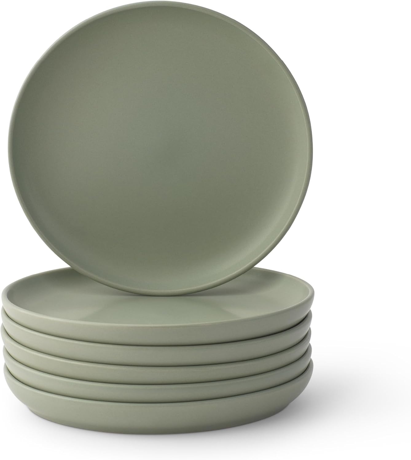 Amazon.com | JoyJolt Mesa Stoneware Salad Plates, 8" Round Lunch Plates ...