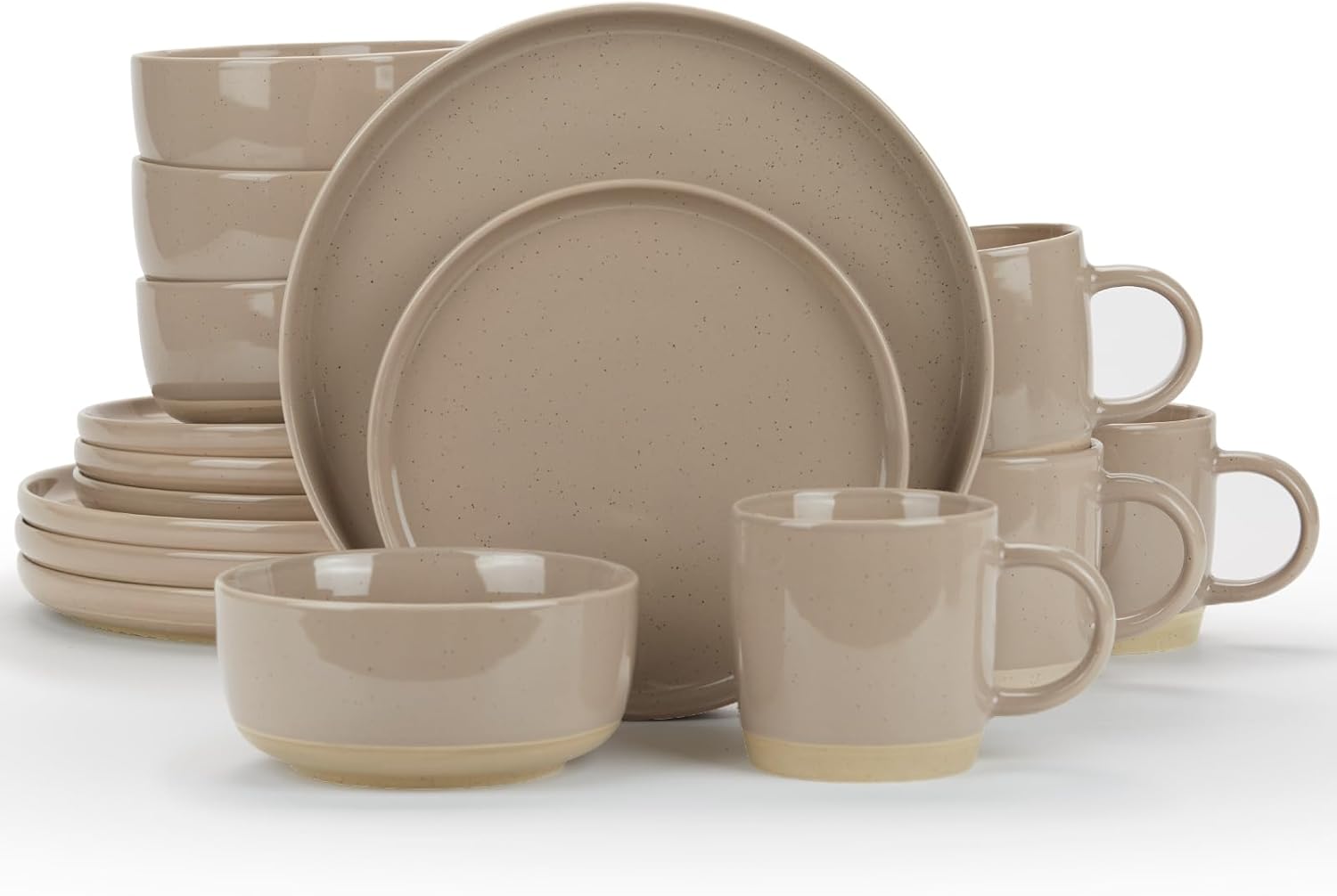 Amazon.com | Famiware Milkyway Dinnerware Sets, 16 Piece Dish Set ...