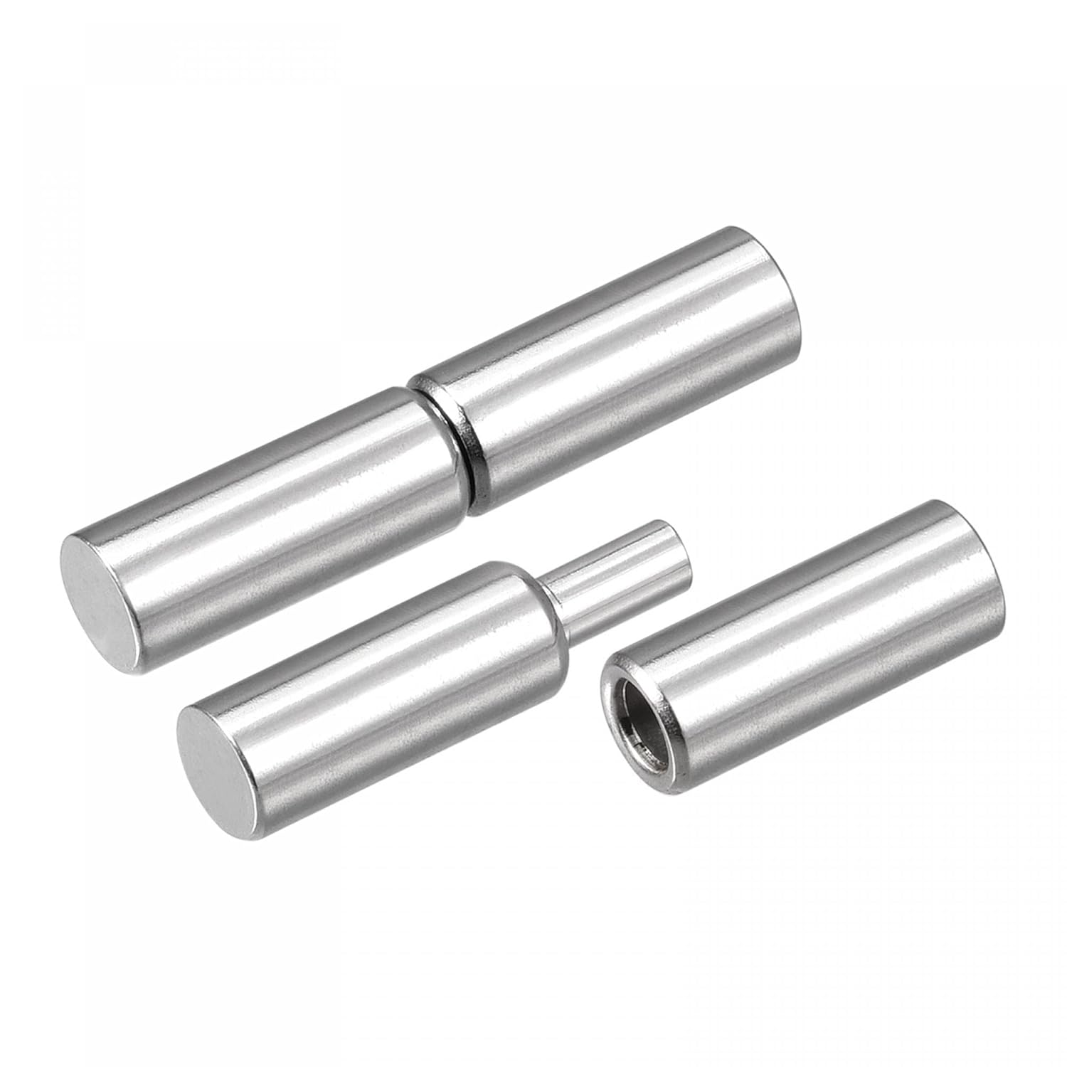uxcell Weld on Barrel Hinges, 40mm x 8mm Male to Female 304 Stainless ...