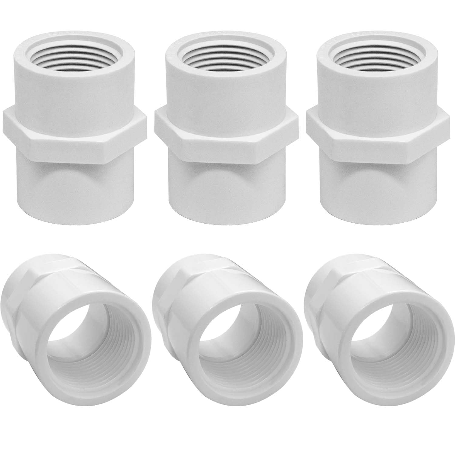 Amazon.com: YSIL PVC Fittings Female Adapter (Socket x Female Pipe ...
