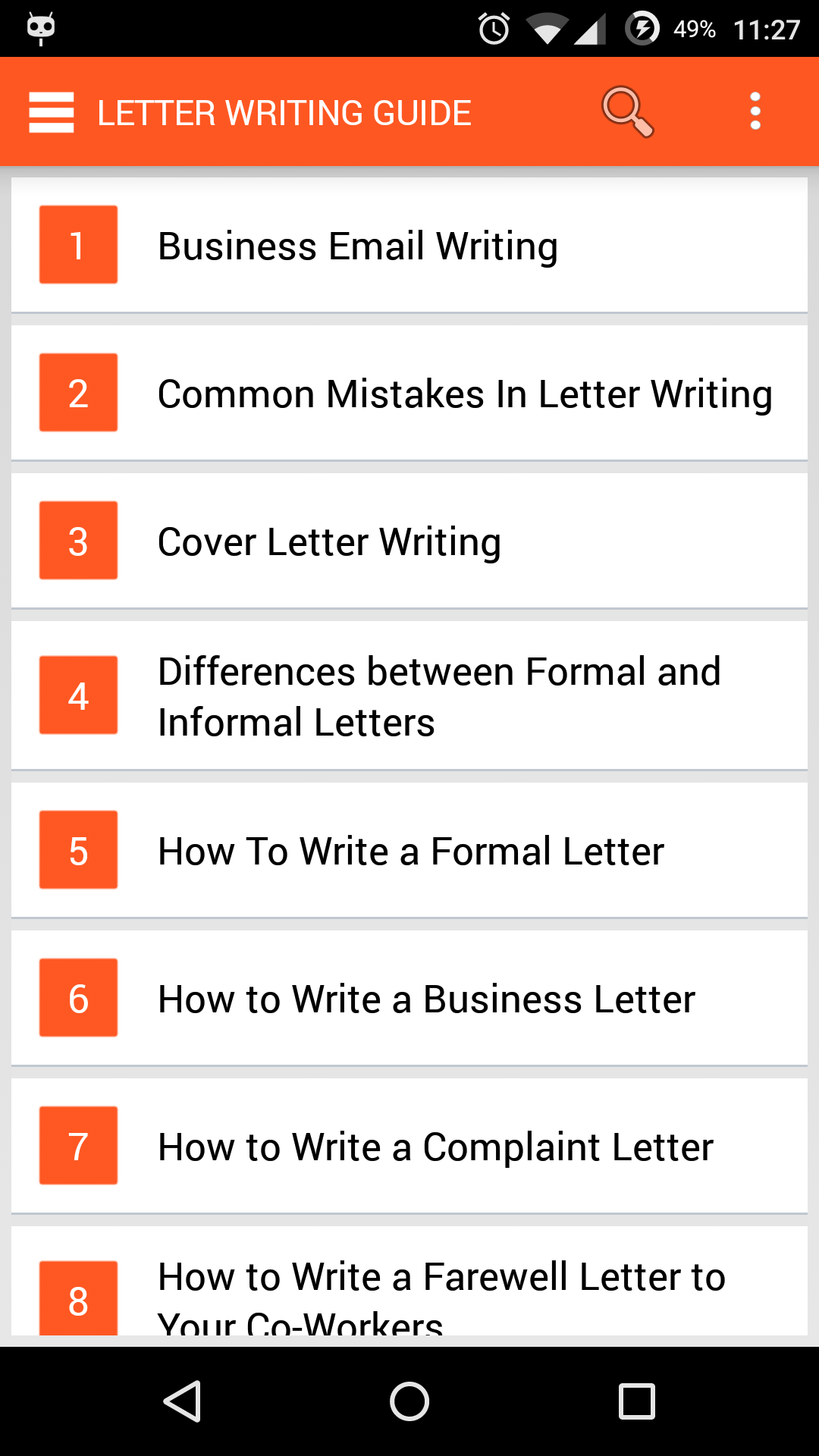 English Letter Writing - App on Amazon Appstore