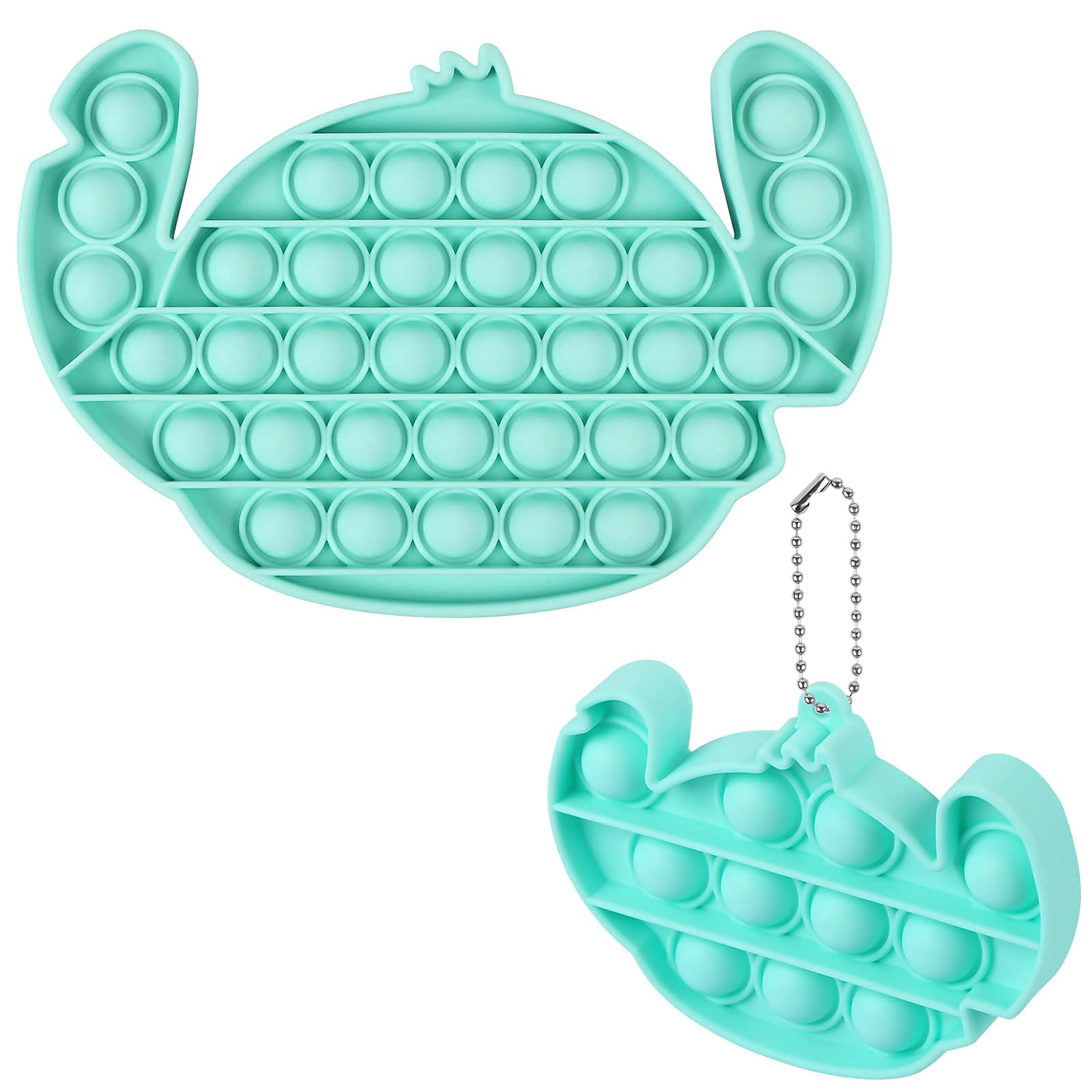 2 Pack Push Pop Bubble Fidget Sensory Toys Cartoon Stich | Desertcart ...