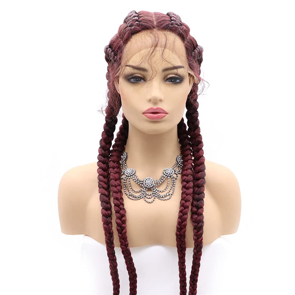 Amazon.com : variouswig Handmade Top Synthetic Lace Front Wig Look ...