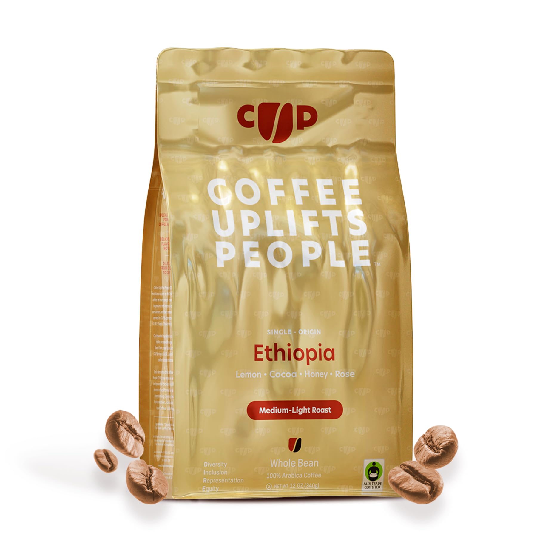 Amazon.com : Coffee Uplifts People Ethiopian Coffee - Whole Bean Coffee ...
