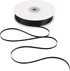 Amazon.com: HUIHUANG Solid Color Satin Ribbon 1/8 inch x 100 Yards Roll ...