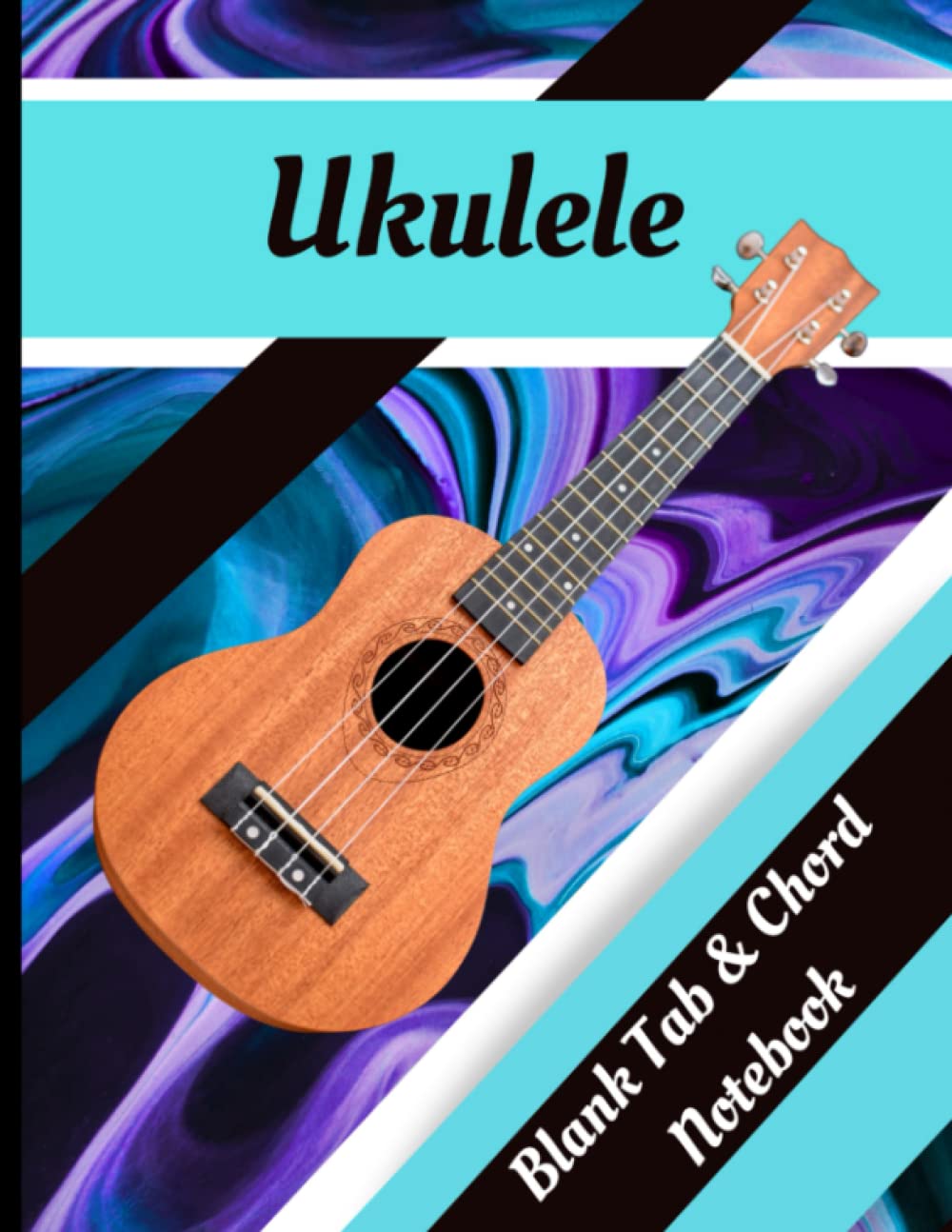 Buy Ukulele Blank Tab and Chords : Blank Music Sheets for writing tabs ...
