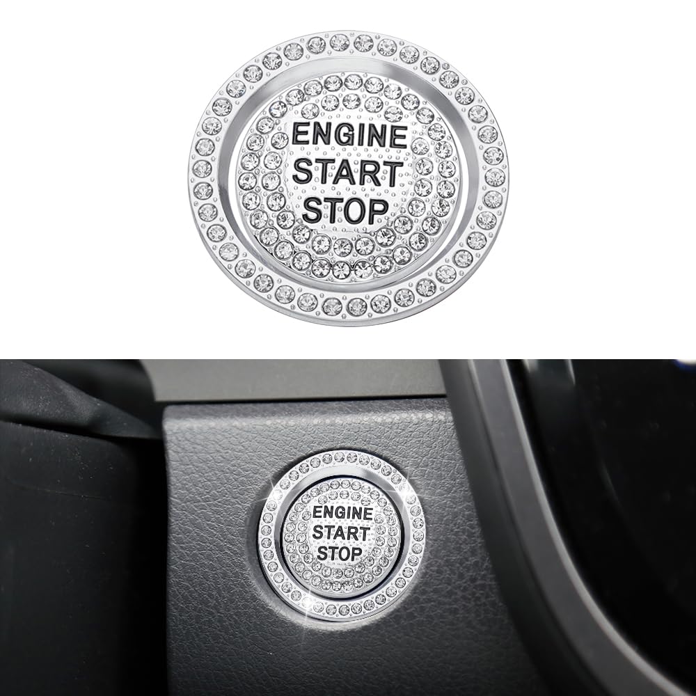 Amazon.com: 1797 Engine Start Stop Button Covers for Toyota Accessories Bling RAV4 Camry Corolla ...