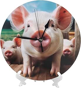 Amazon.com: DWVTSLH Smiling Wall Clock 10 Inch Silent Non-Ticking ...