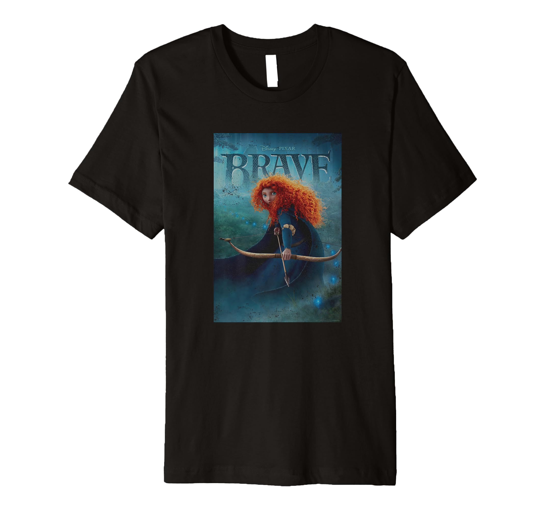 Amazon.com: Disney and PIXAR Brave Merida Poster Premium T-Shirt ...