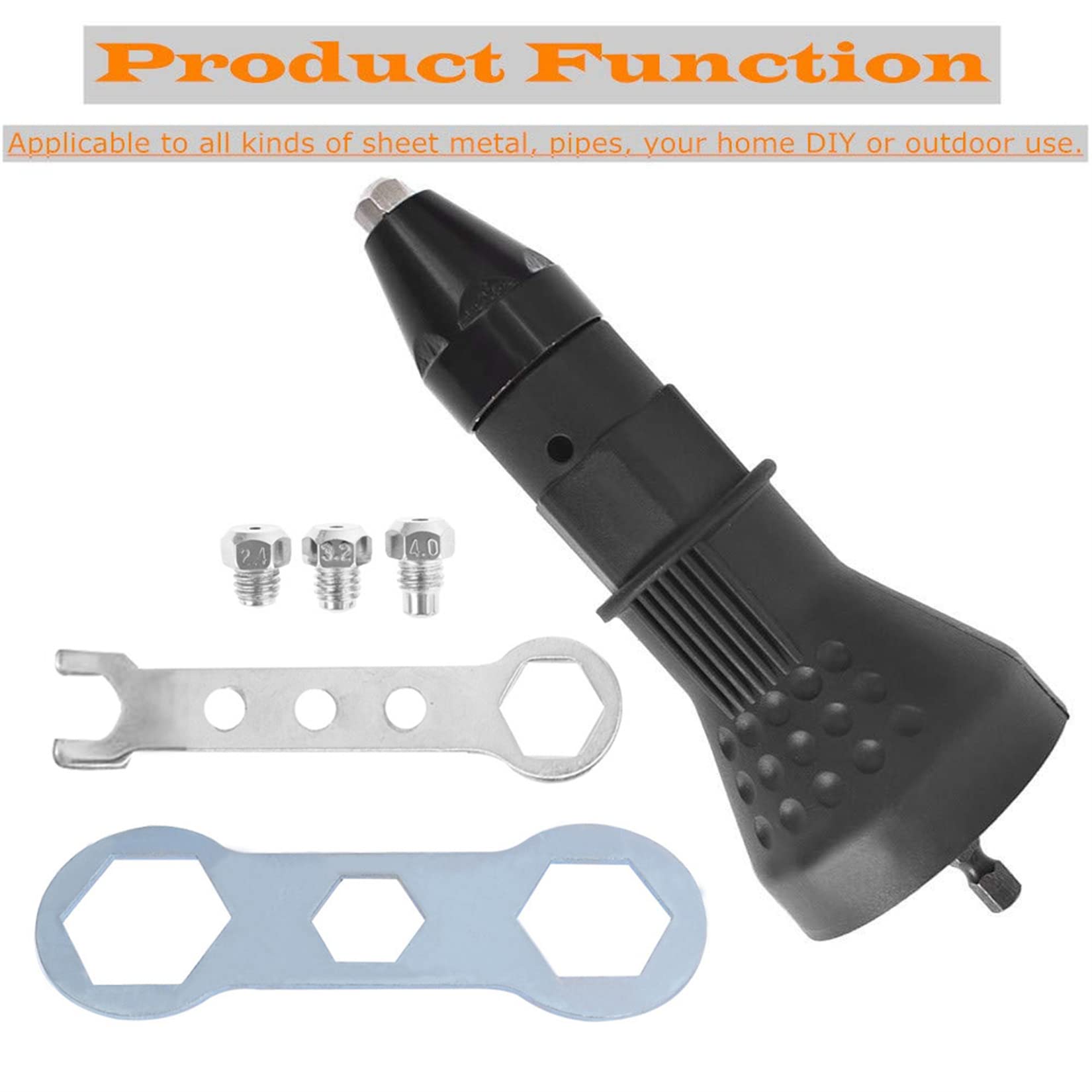 Snapklik.com : Electric Rivet Nut Gun Drill Adapter Cordless Drill ...