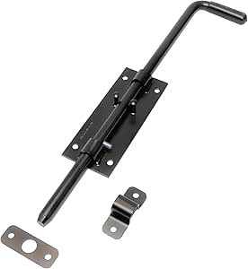 Cotarba Gate Drop Down Bolt Latch Heavy Duty Gate Black Drop Tower Gate ...