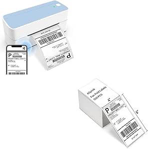 Amazon.com : ASprink 241BT Blue Bluetooth Thermal Shipping Label ...