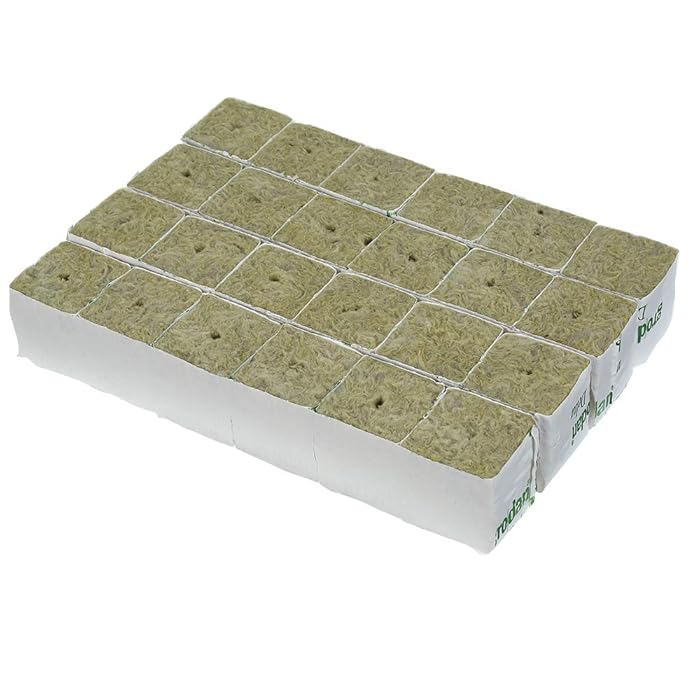 Buy 24Pcs Rockwool Cube, Agricultural Soilless Culture Hydroponic ...