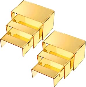 Amazon.com: Chuangdi 2 Sets Acrylic Display Risers, Product Stand ...