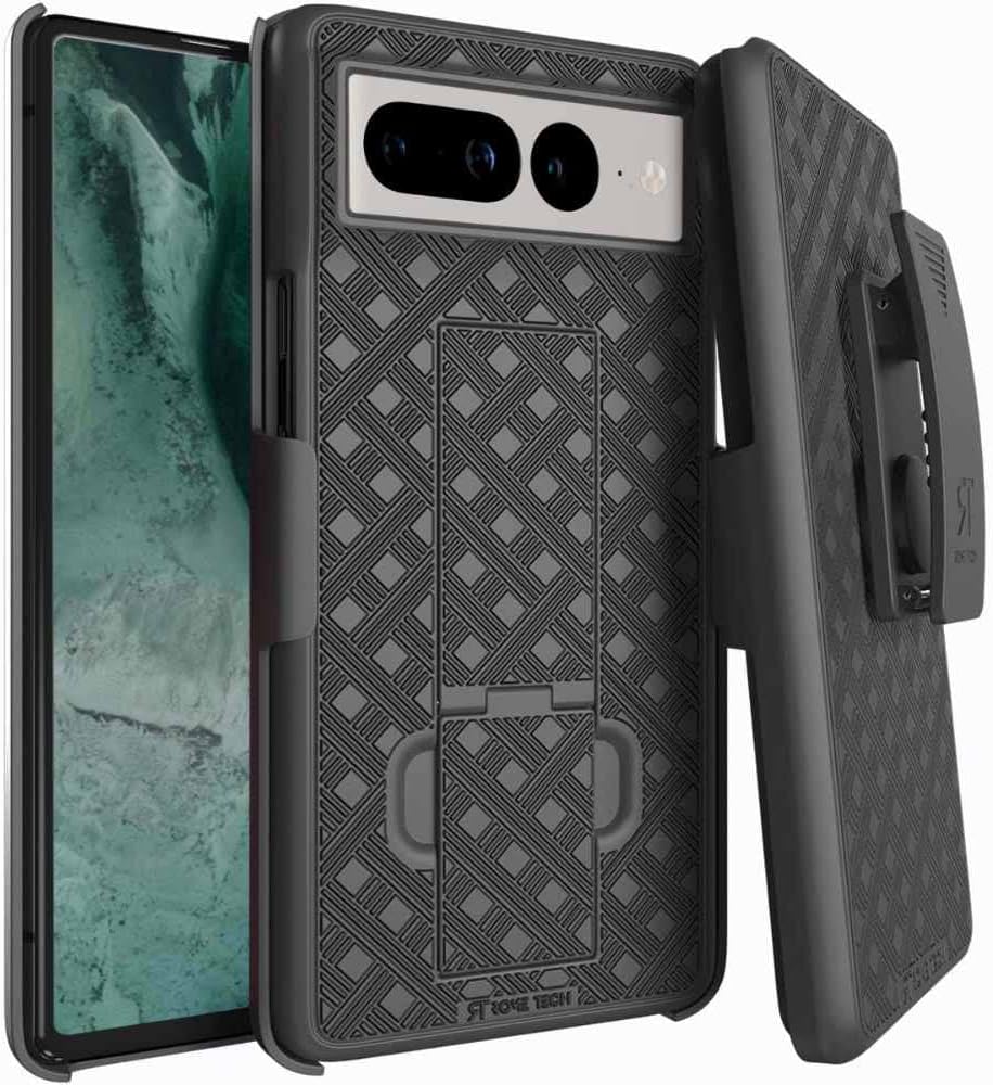 Amazon.com: Designed for Google Pixel 7 Pro Case with Belt Clip Holster ...