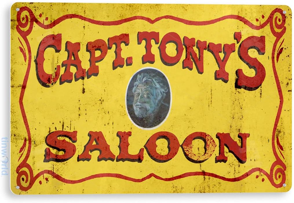 Amazon.com: Tinworld Tin Sign: Capt Tony's Saloon Sign Key West Mile 0 ...