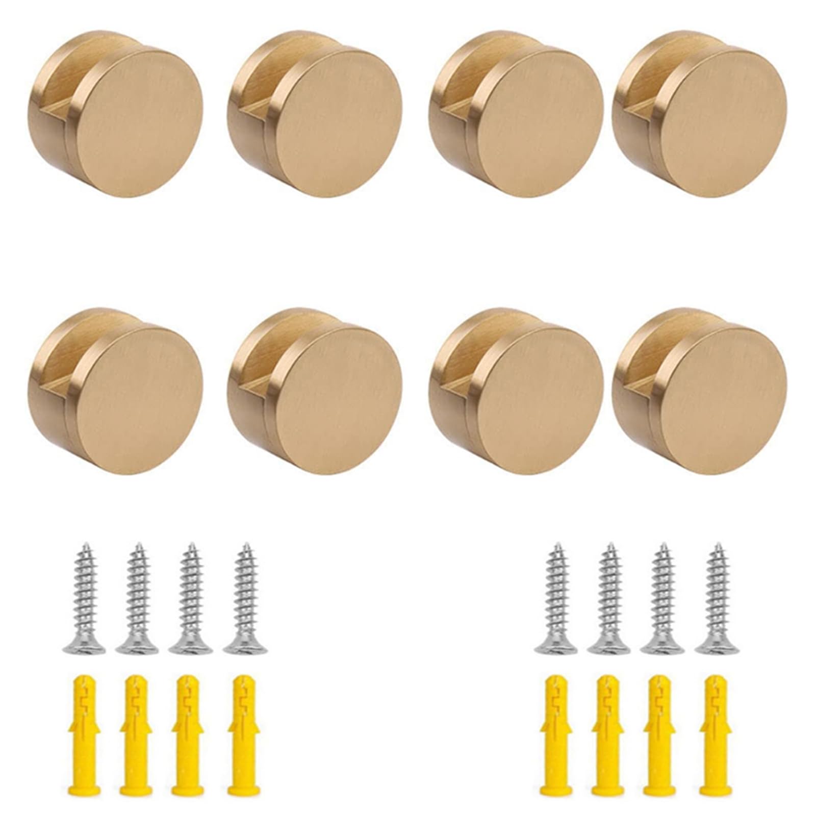 Amazon.com: Ykendz Mirror Clips, Round Shape Wall-Mounted Mirrors ...