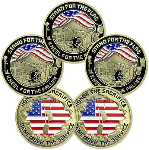 Amazon.com: US Military Challenge Coin Veterans Coins - Stand for The ...