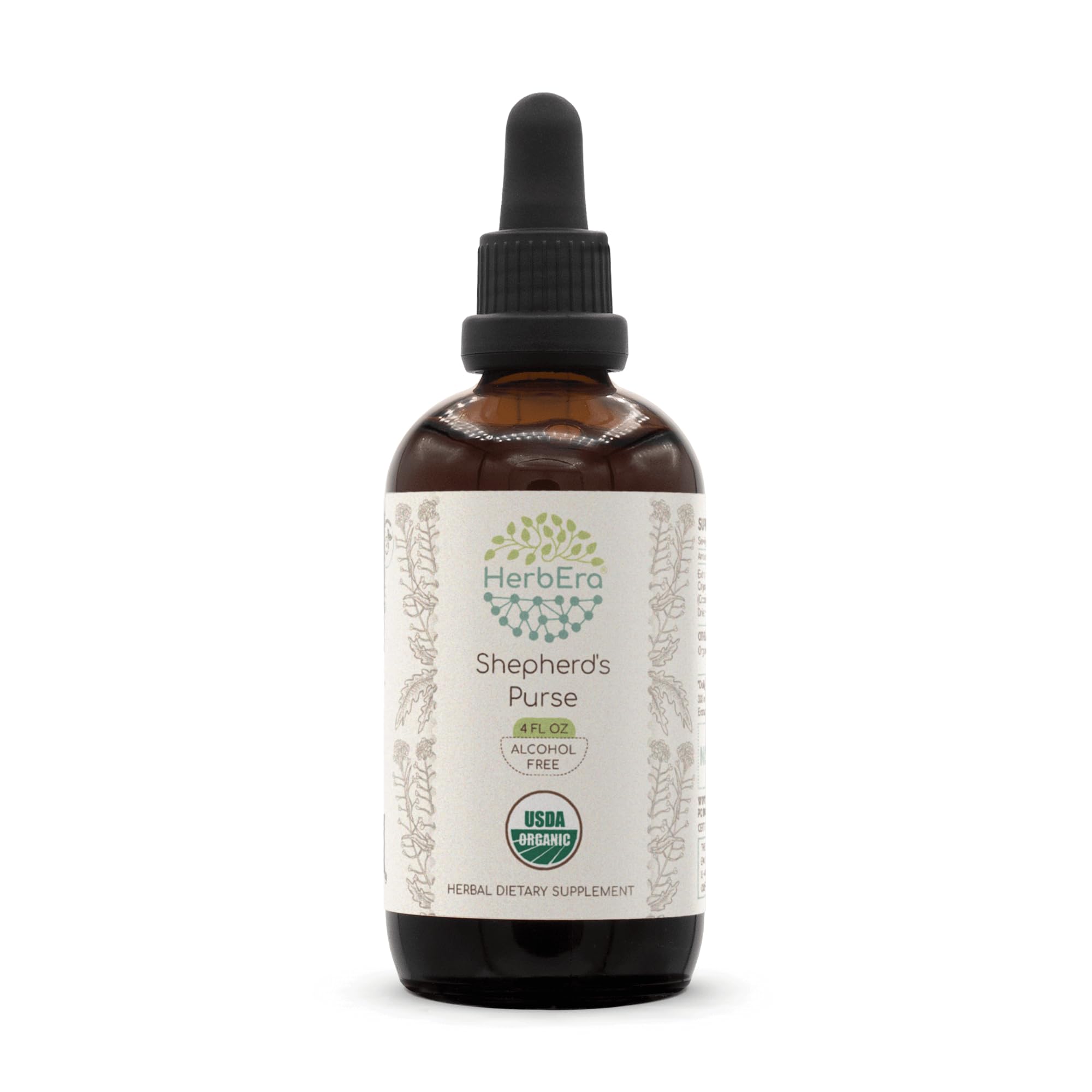 Amazon.com: HerbEra Shepherd's Purse B120 USDA Organic Tincture ...