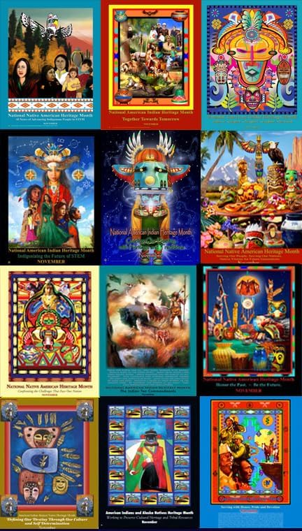 Amazon.com: American Indian Heritage Month Poster Set: Posters & Prints