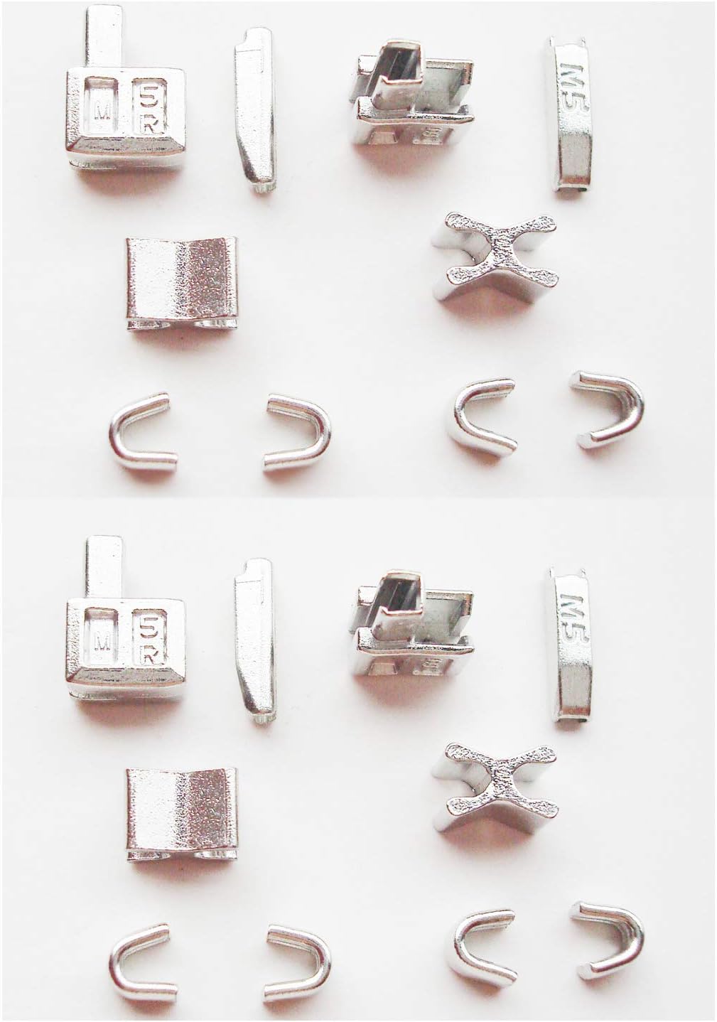 Amazon.com: 20 pcs #5 Metal Zipper Retainer Insertion Pin Zipper Box ...